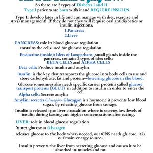 Diabetes Mellitus Student Nurse Notes - Etsy