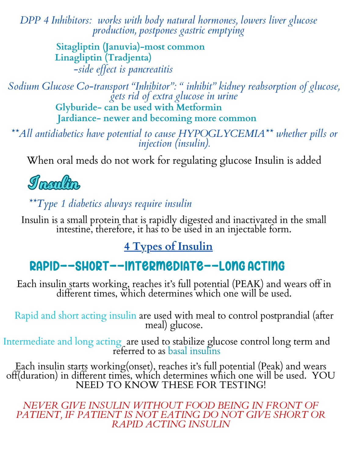 Diabetes Mellitus Student Nurse Notes - Etsy