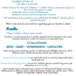 Diabetes Mellitus Student Nurse Notes - Etsy