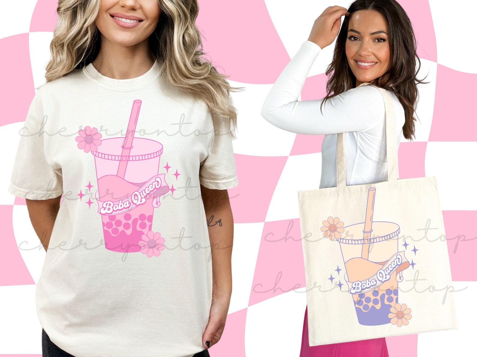 Boba Queen PNG | Boba Tea SVG | Bubble Tea Design | Trendy Shirt Design ...