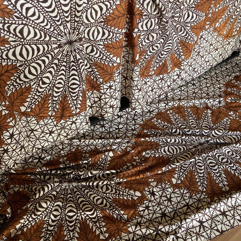 Vintage Barkcloth Fabric - Etsy