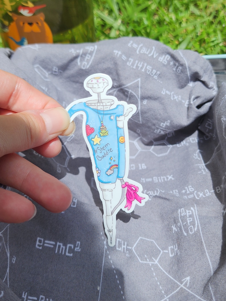 Girly Pipette-steminist Science- Sticker - Etsy