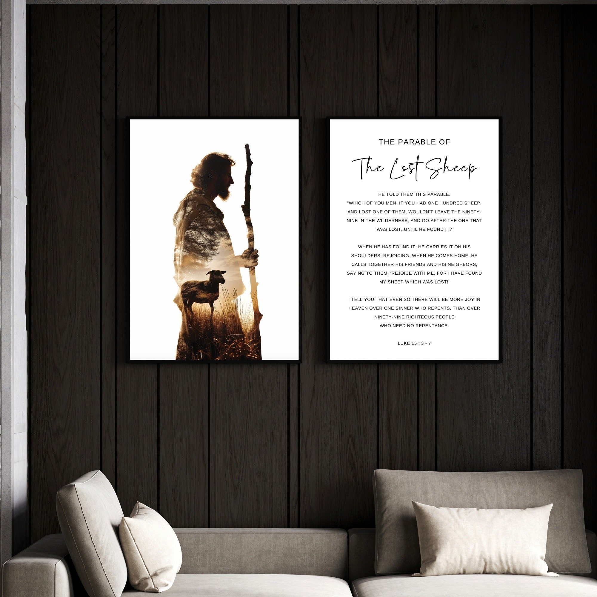 Luke 15: 3-7 | the Parable of the Lost Sheep | Jesus the Good Shepard ...