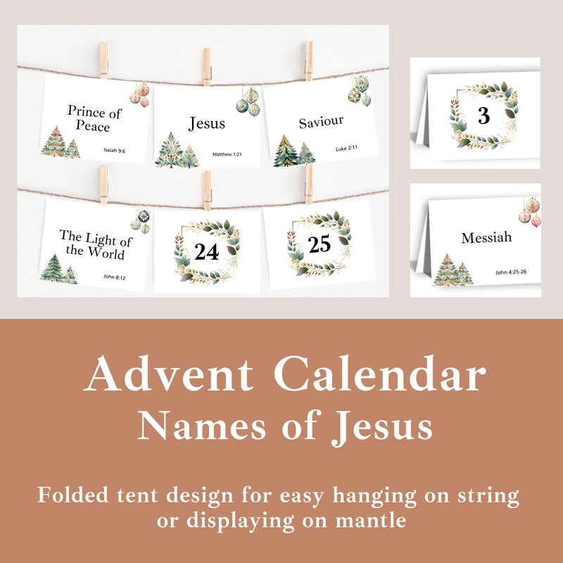 Names of Jesus Advent Calendar - Etsy