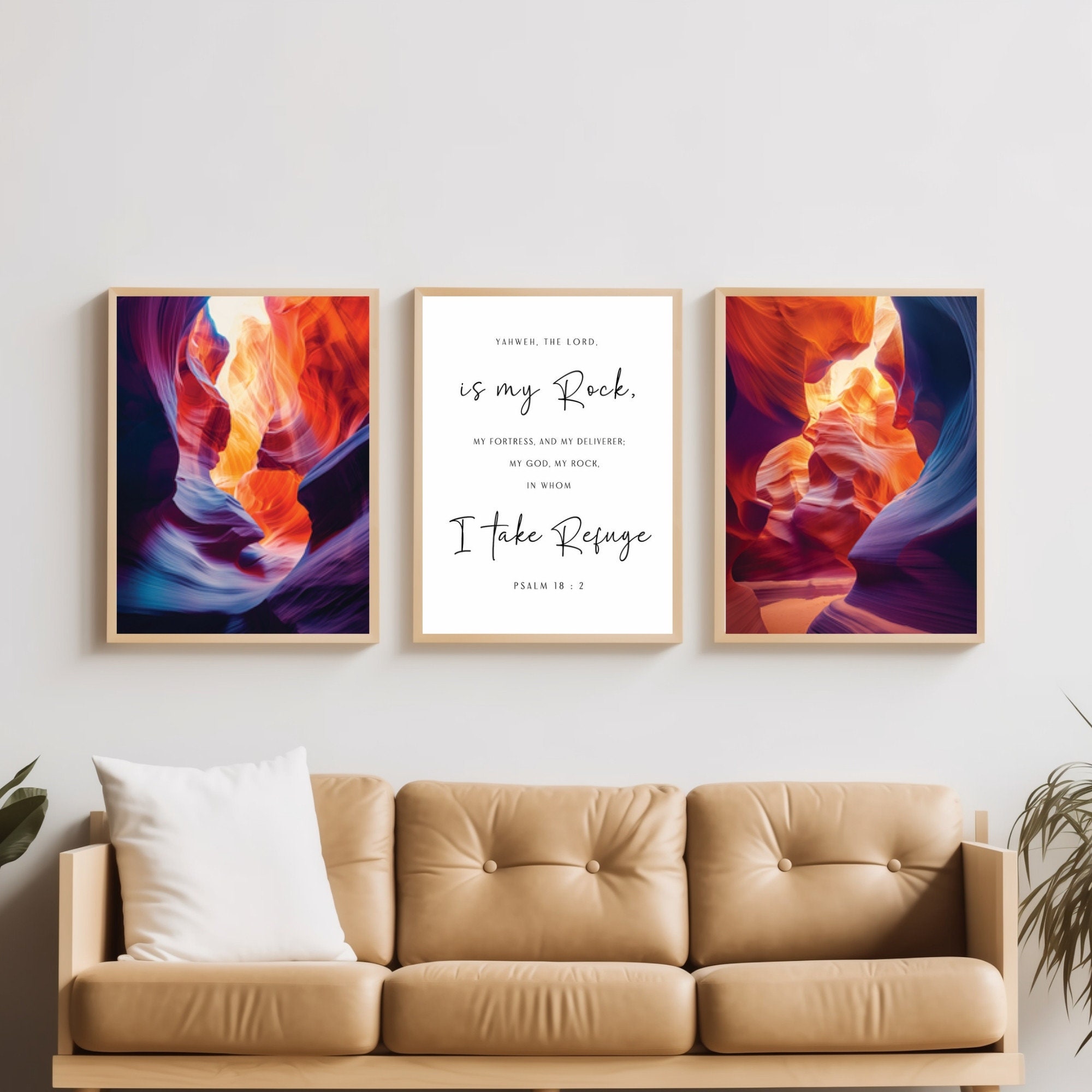 Psalm 18:2 | the Lord is My Rock | in Whom I Take Refuge | Bible Verse ...