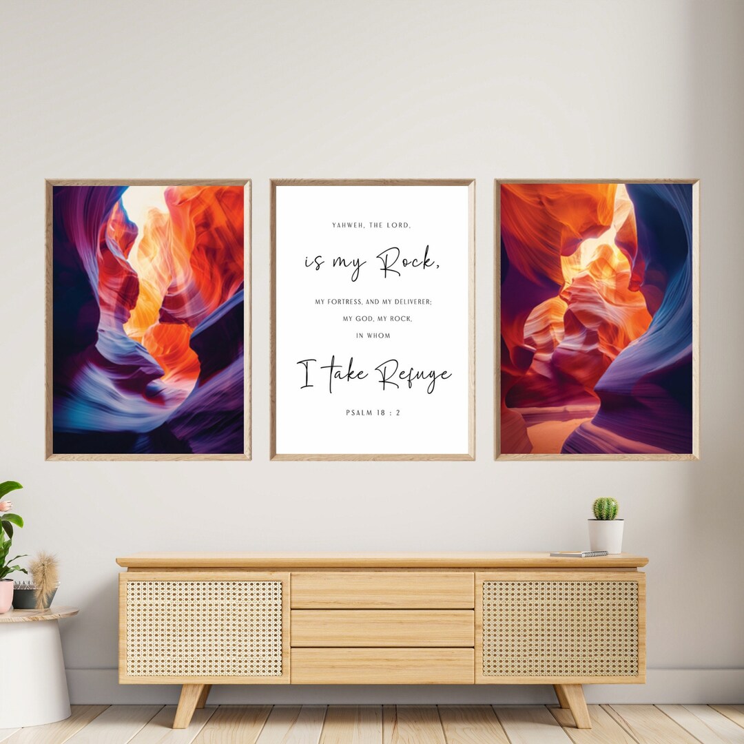 Psalm 18:2 | the Lord is My Rock | in Whom I Take Refuge | Bible Verse ...