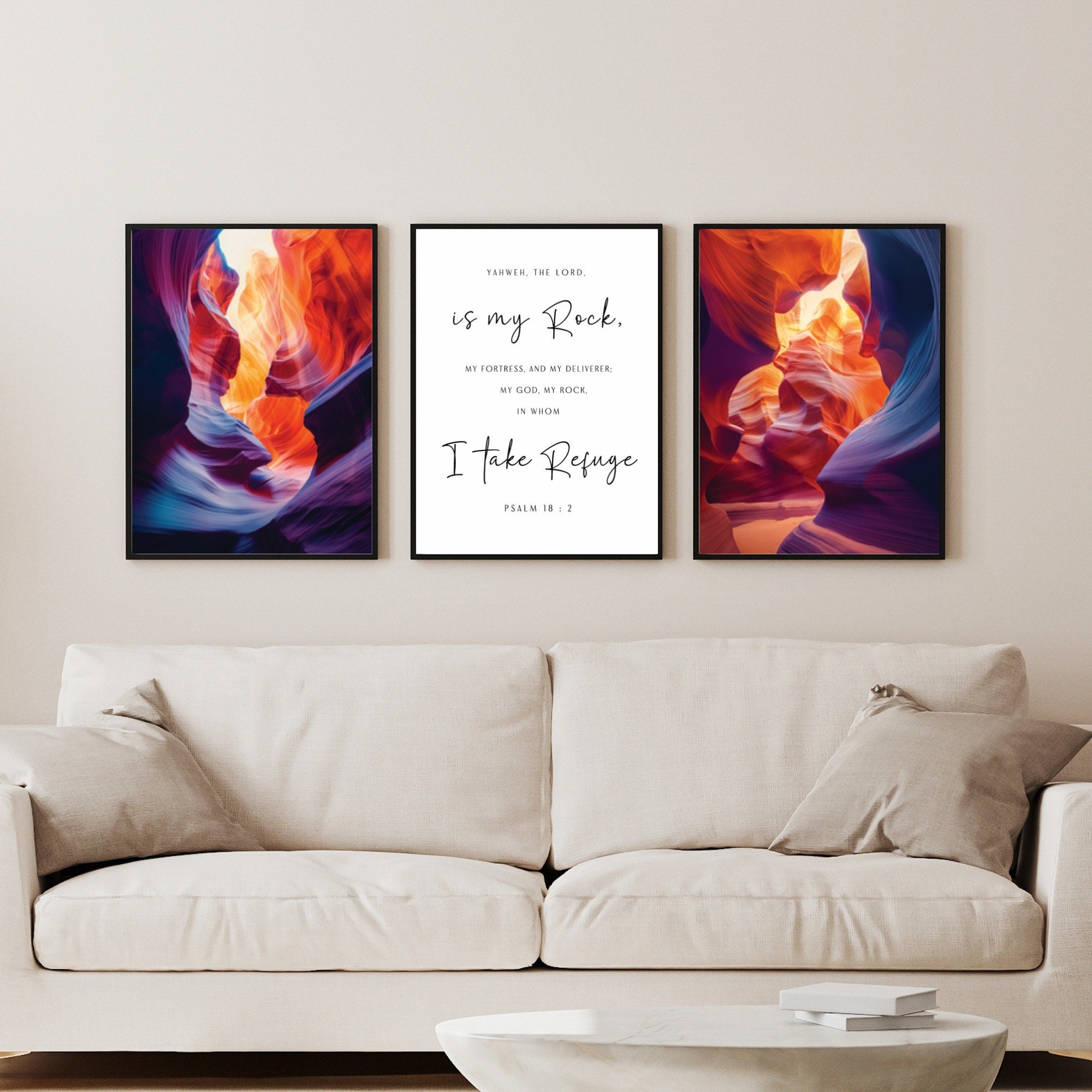 Psalm 18:2 | the Lord is My Rock | in Whom I Take Refuge | Bible Verse ...