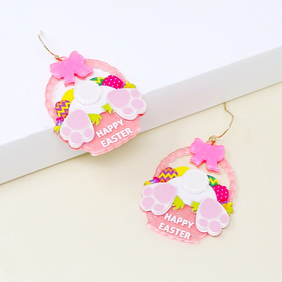 Easter Bunny Earrings, Easter Earrings, Spring Earrings, Happy Easter ...