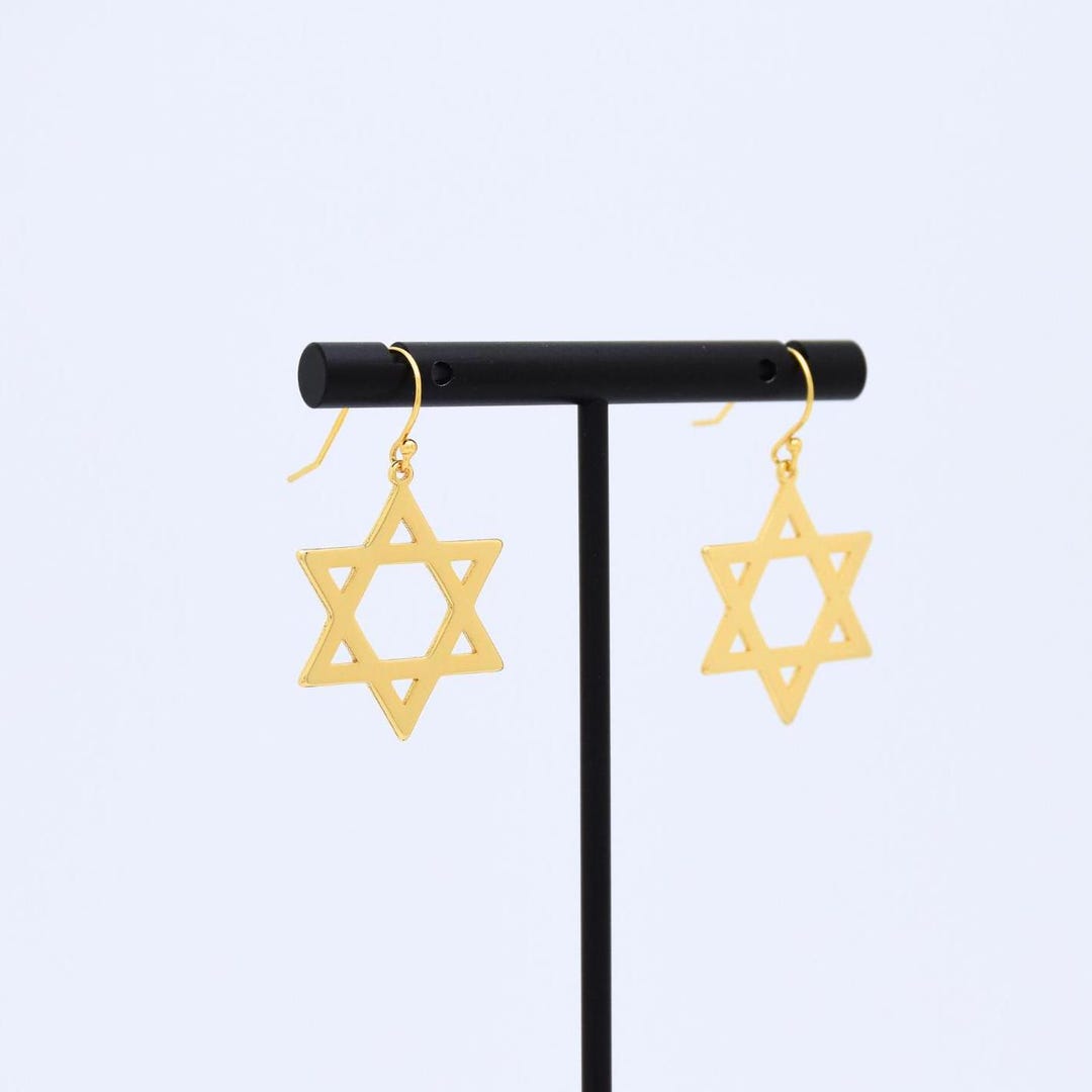 Star of David Earrings, Jewish Star Dangle Earrings, Jewish Jewelry ...