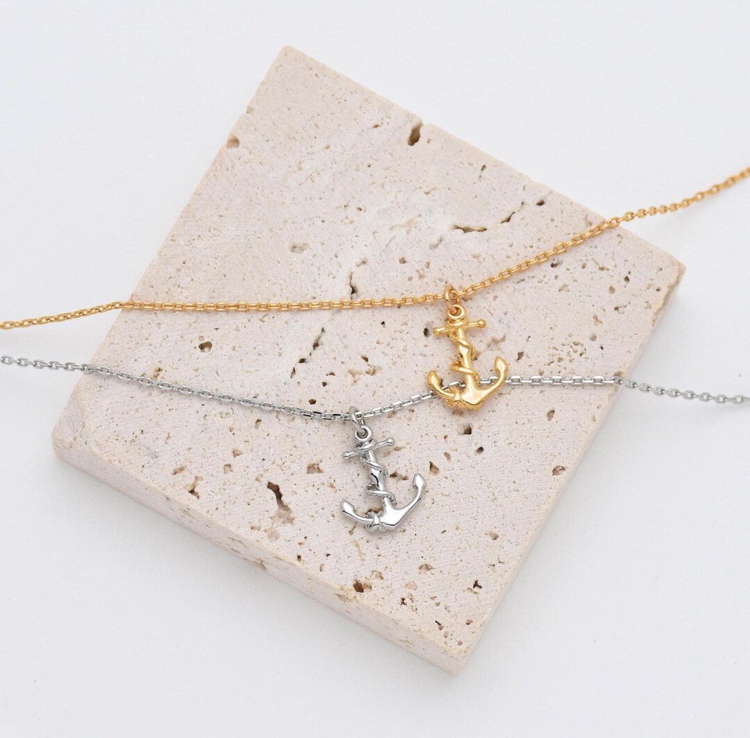Anchor Necklace • Sailing Boat Necklace • Sailboat Necklace • Best ...