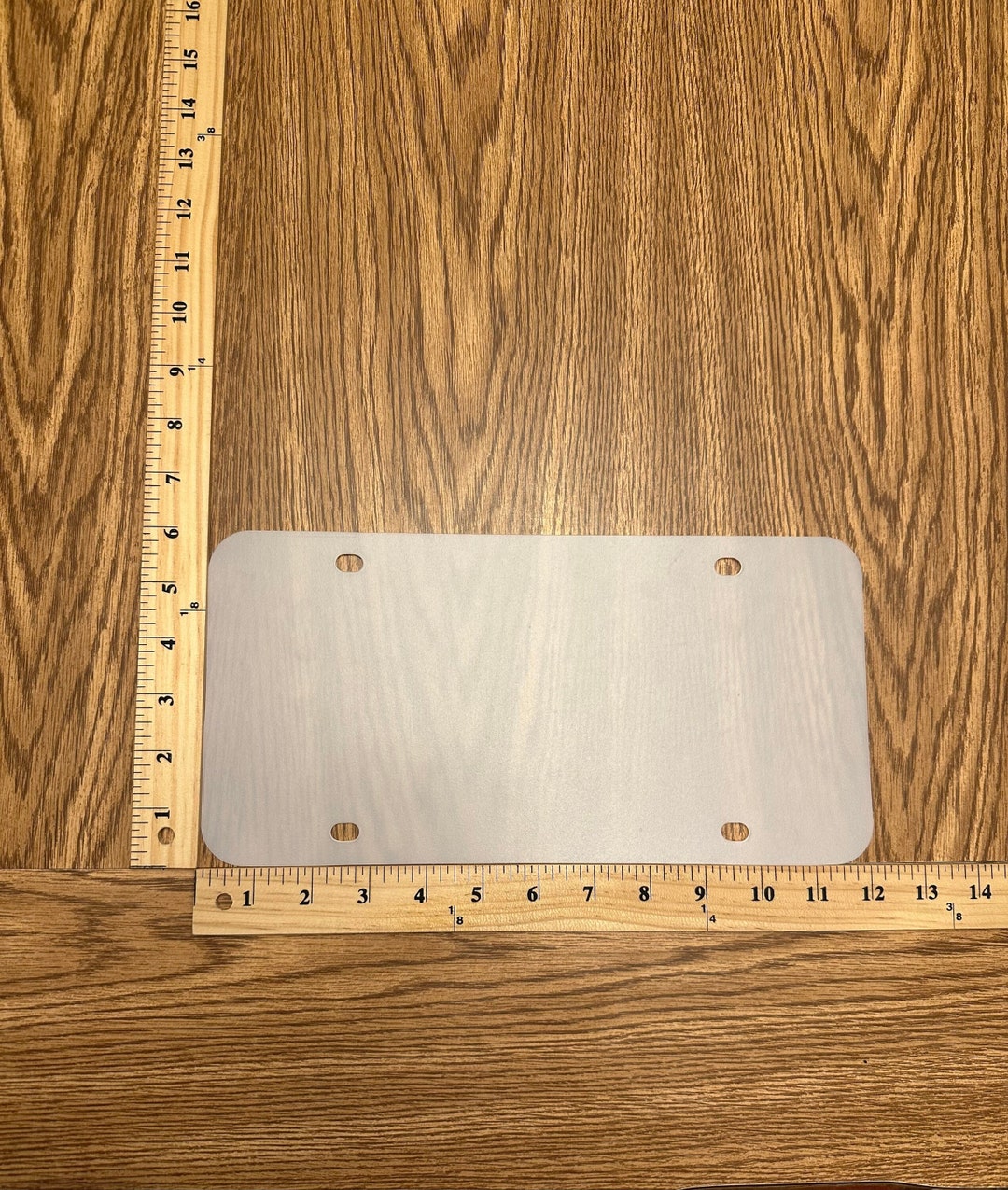 QTY (5) License Plate Crafts Kids School Wall Art Activity 12X6 Natural ...