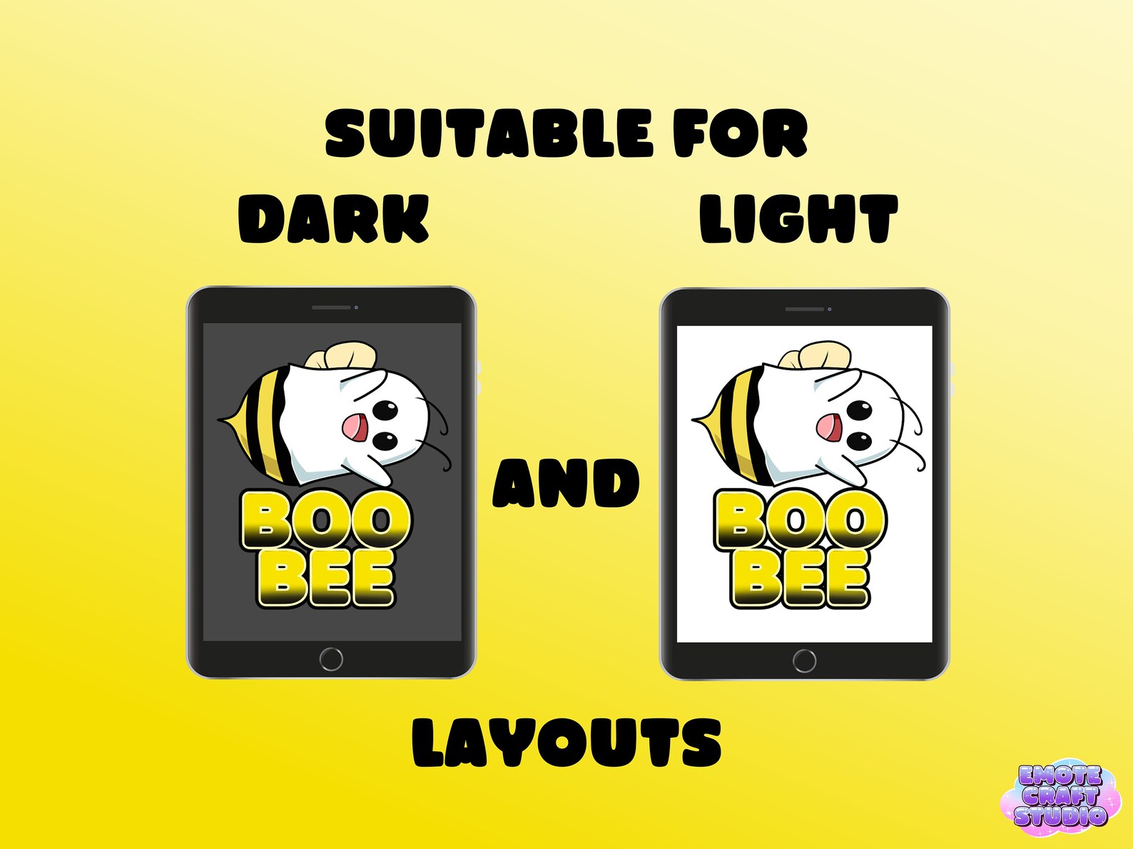 Boo Bee Ghost Animated Emote for Twitch, Cute Halloween Emote for ...