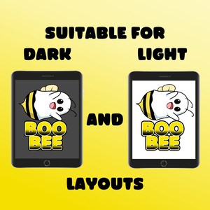 Boo Bee Ghost Animated Emote for Twitch, Cute Halloween Emote for Streamers, Funny Ghost Emote ...