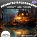 Vtuber Animated Background, Spooky Halloween Twitch Stream Overlay ...