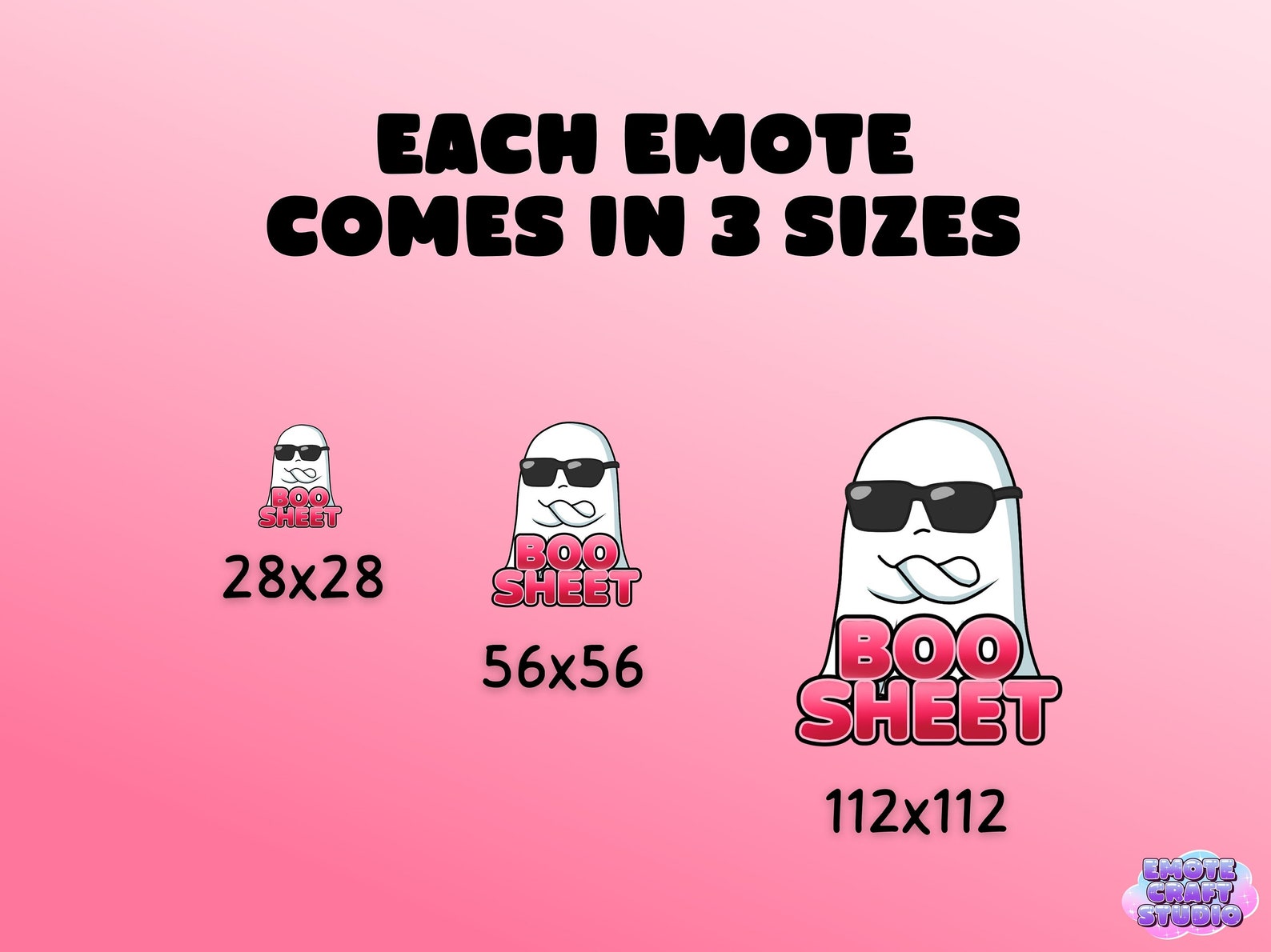 Boo Sheet Ghost Animated Twitch Emote, Cute Halloween Emote for ...