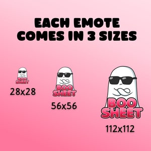Boo Sheet Ghost Animated Twitch Emote, Cute Halloween Emote for ...