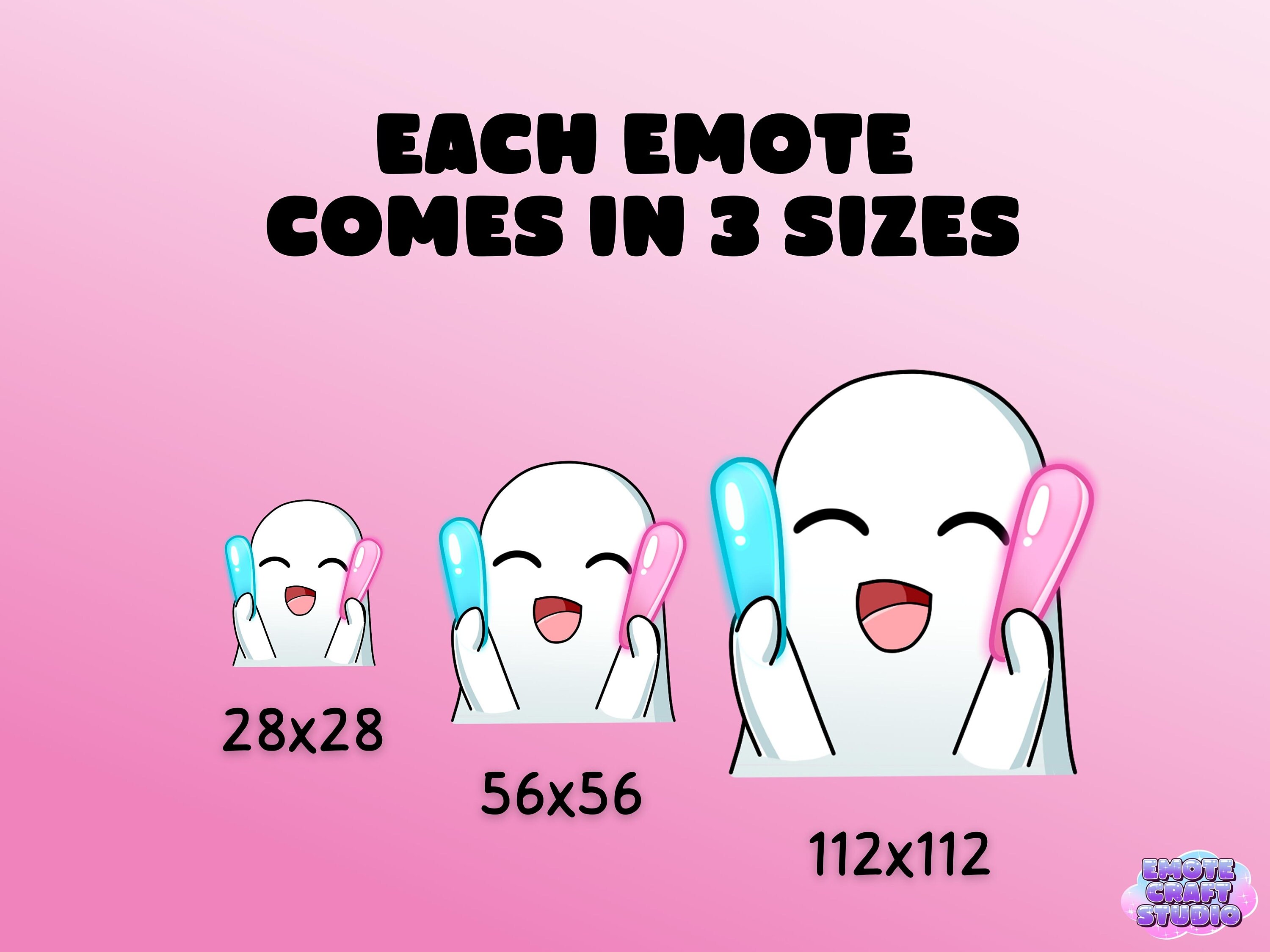 Glow Stick Raving Ghost Animated Emote for Twitch Discord - Etsy UK