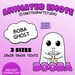 Cute Boba Ghost Emote, Animated Twitch Emotes, Cute Halloween Emote ...