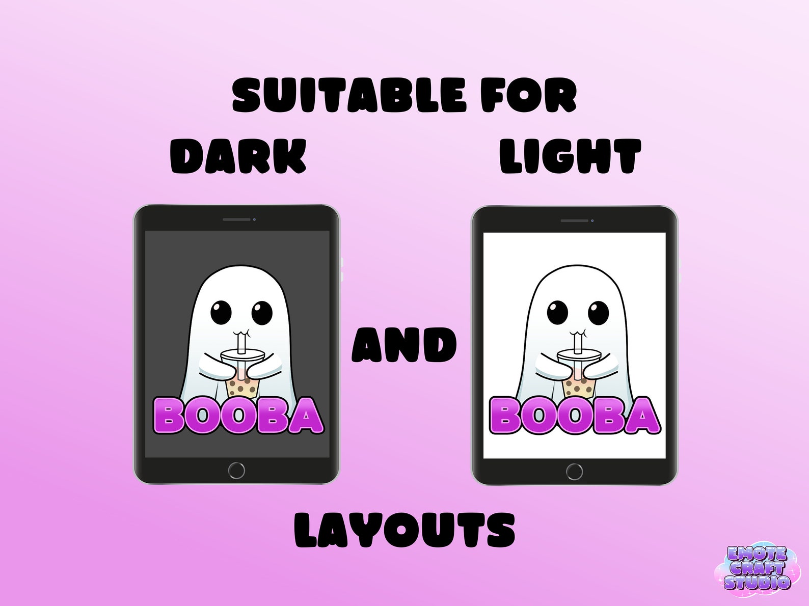 Cute Boba Ghost Emote, Animated Twitch Emotes, Cute Halloween Emote ...