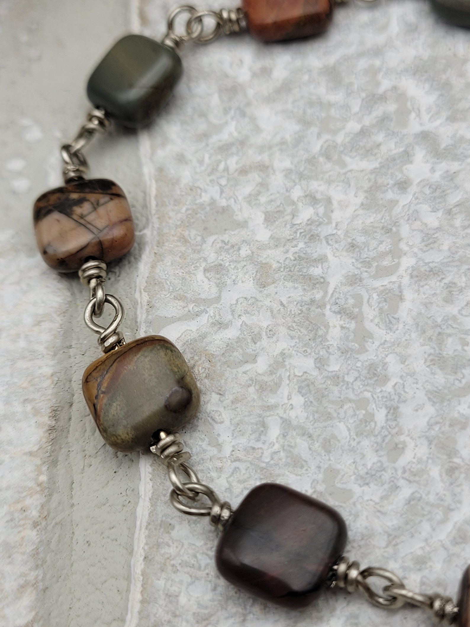 Ladies Cross Bracelet, Square Bead Bracelet for Women - Etsy