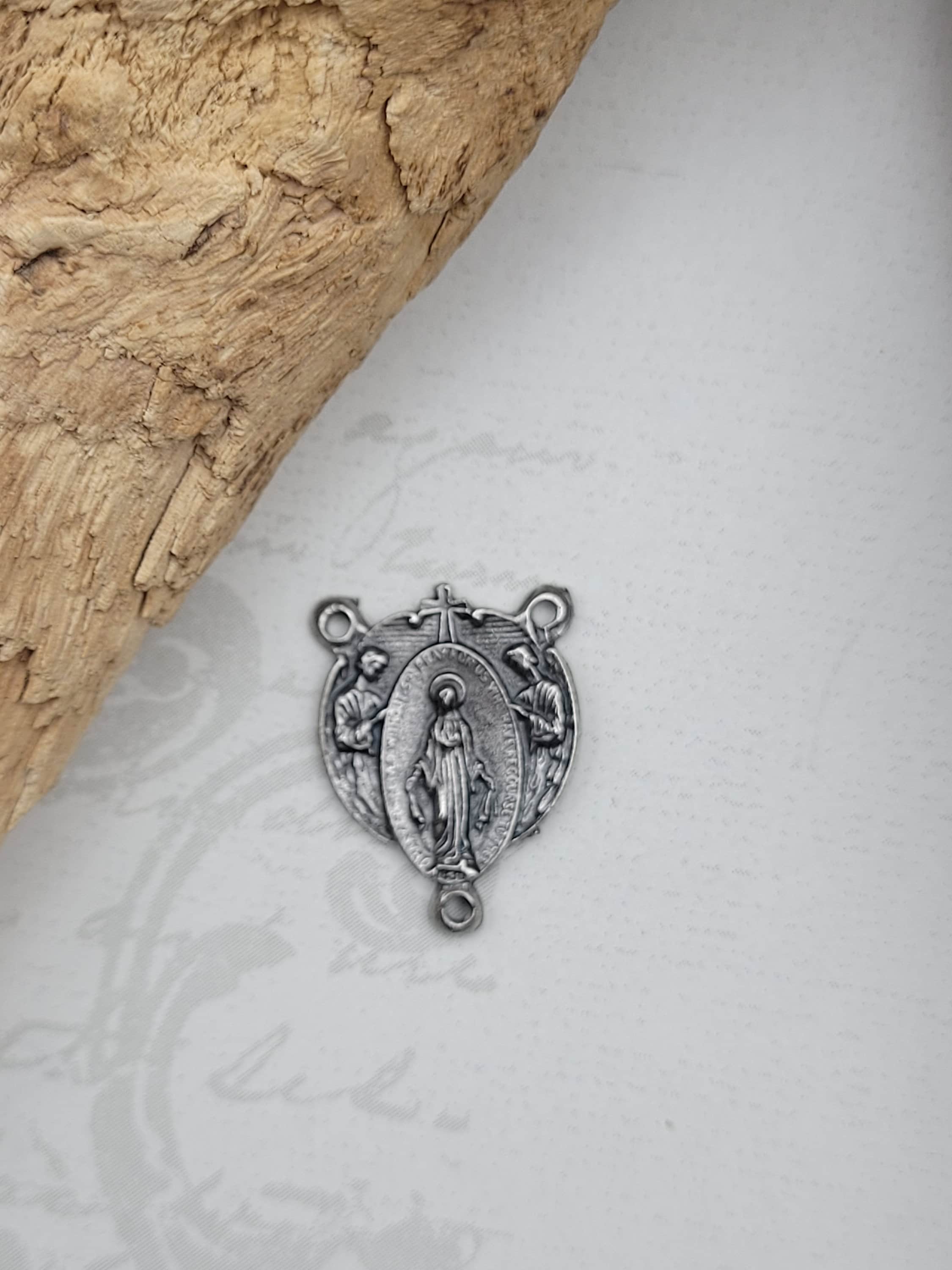 Religious Center, Jesus Center Piece for Rosary - Etsy