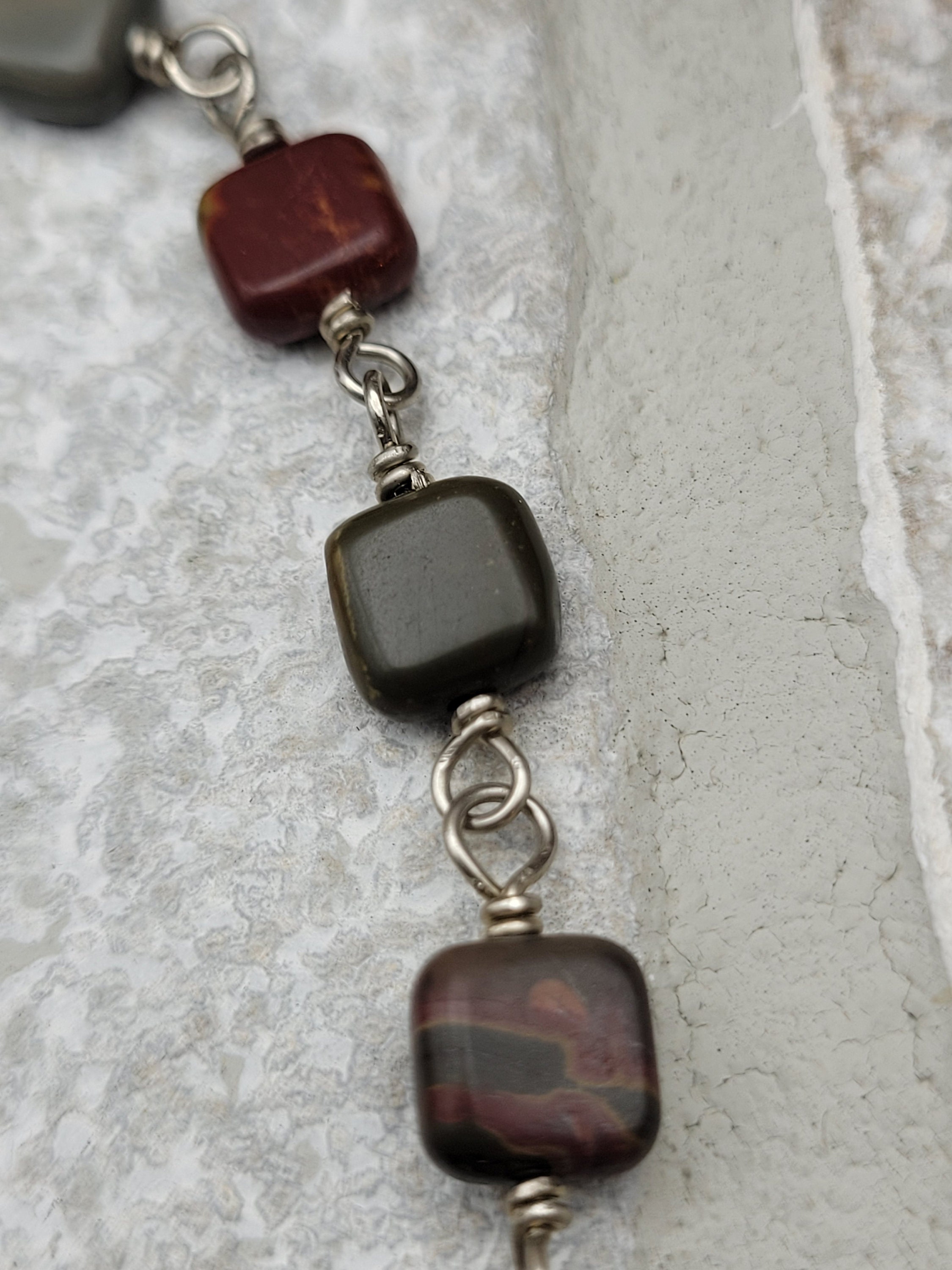 Ladies Cross Bracelet, Square Bead Bracelet for Women - Etsy