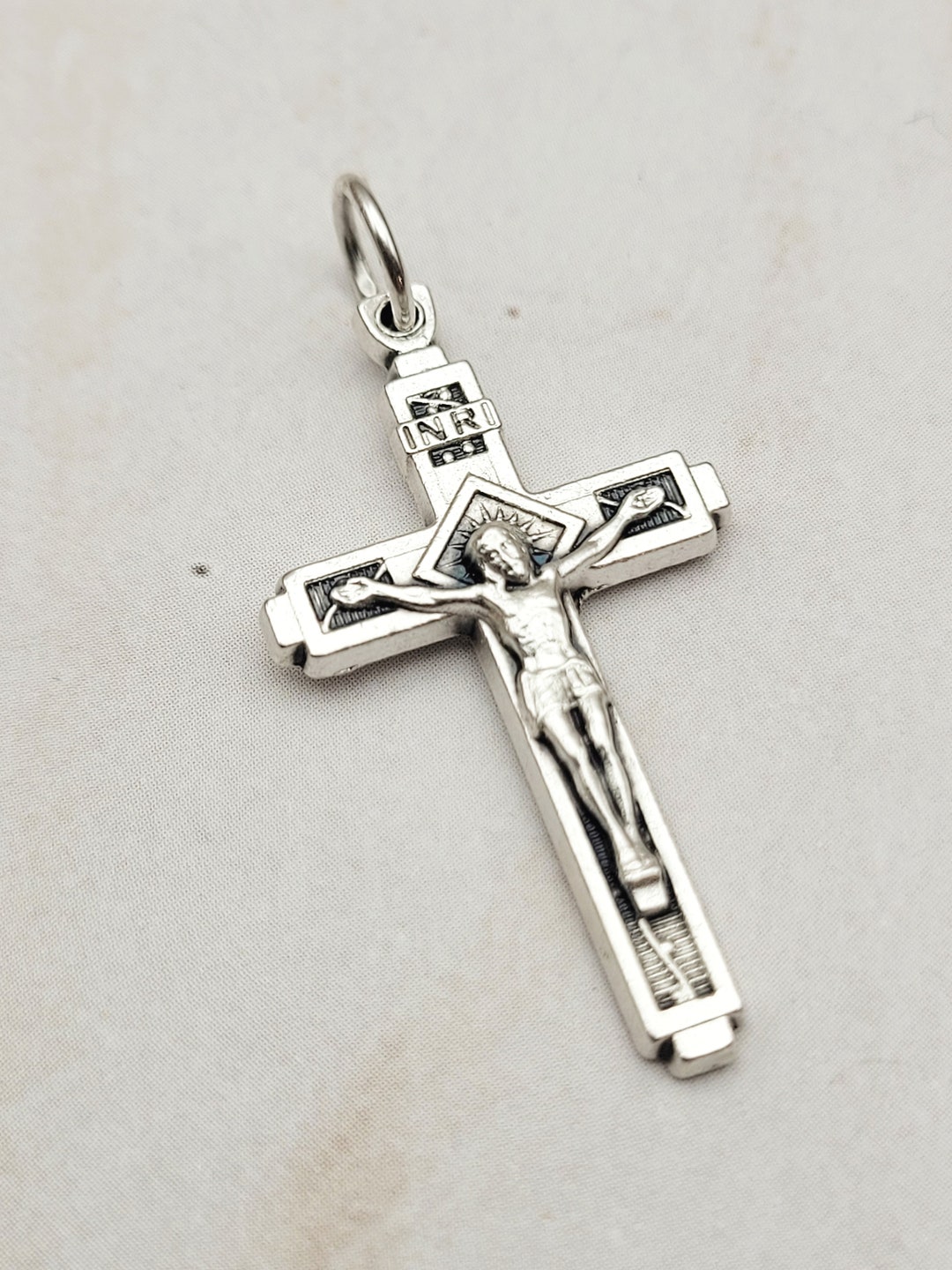 Silver Crucifix, Rosary Crucifix, Small Rosary Crucifix - Etsy