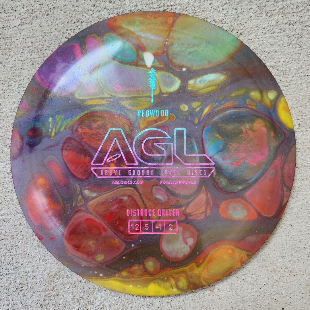 Lightly Used AGL Redwood Alpine Plastic 173g Disc Golf Disc Dye - Etsy
