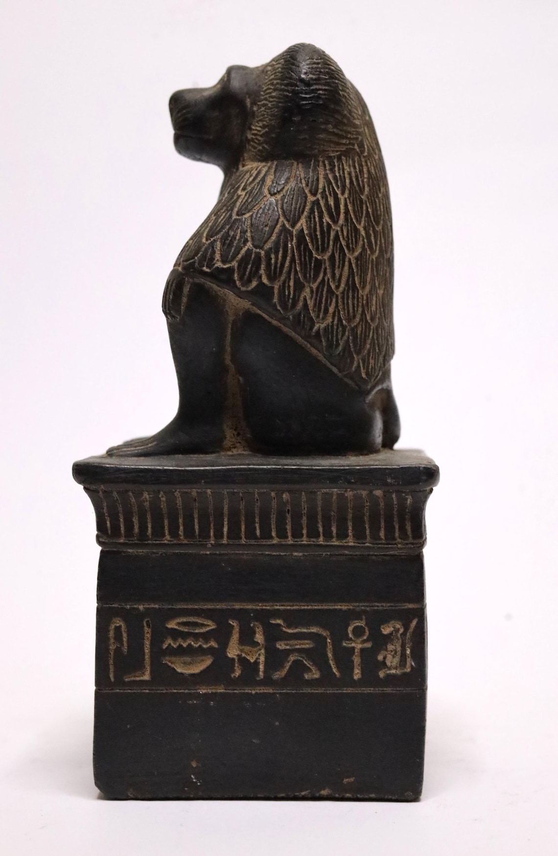 Ancient Egyptian Baboon (moon God Thoth) Monkey Statue Handmade Stone ...