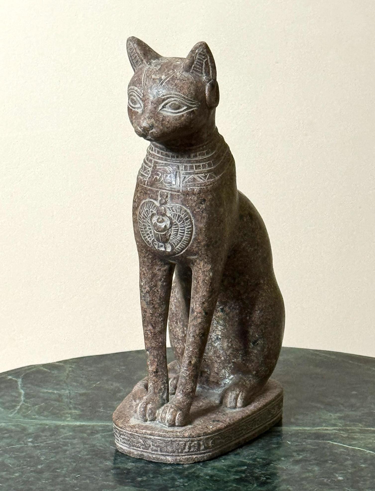 Egyptian Cat Statue Bastet Goddess Ancient Egypt Antique Handmade ...