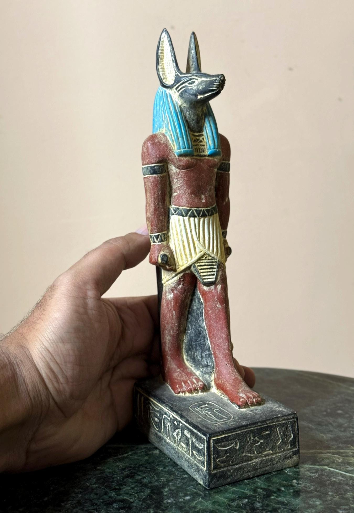 Ancient Egyptian Anubis Statue Home Decor Sculpture Egypt Handmade ...