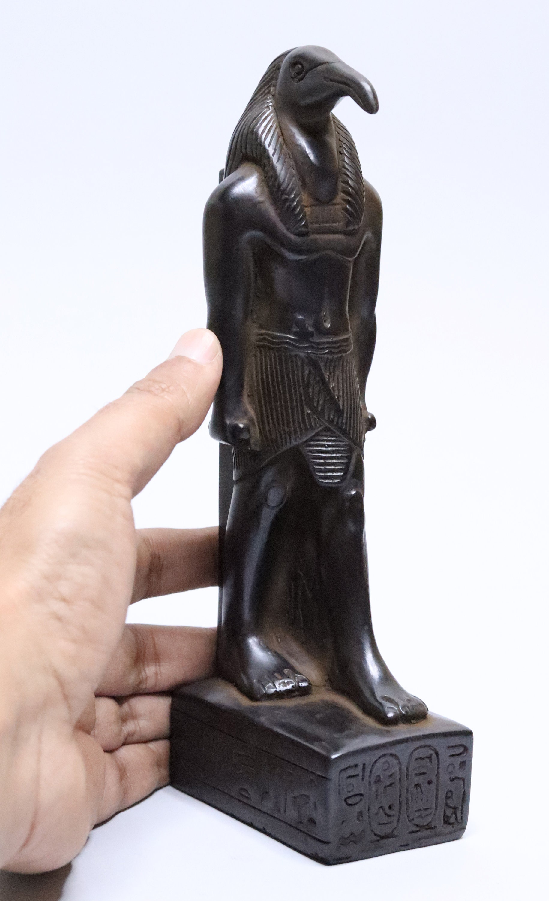 2 Egyptian Status - Thoth and Anubis, Ancient Egypt, Handmade Stone ...