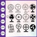 Table Fan SVG Bundle \ Fan SVG \ Fan Clipart \ Desktop Desk Table Fan ...