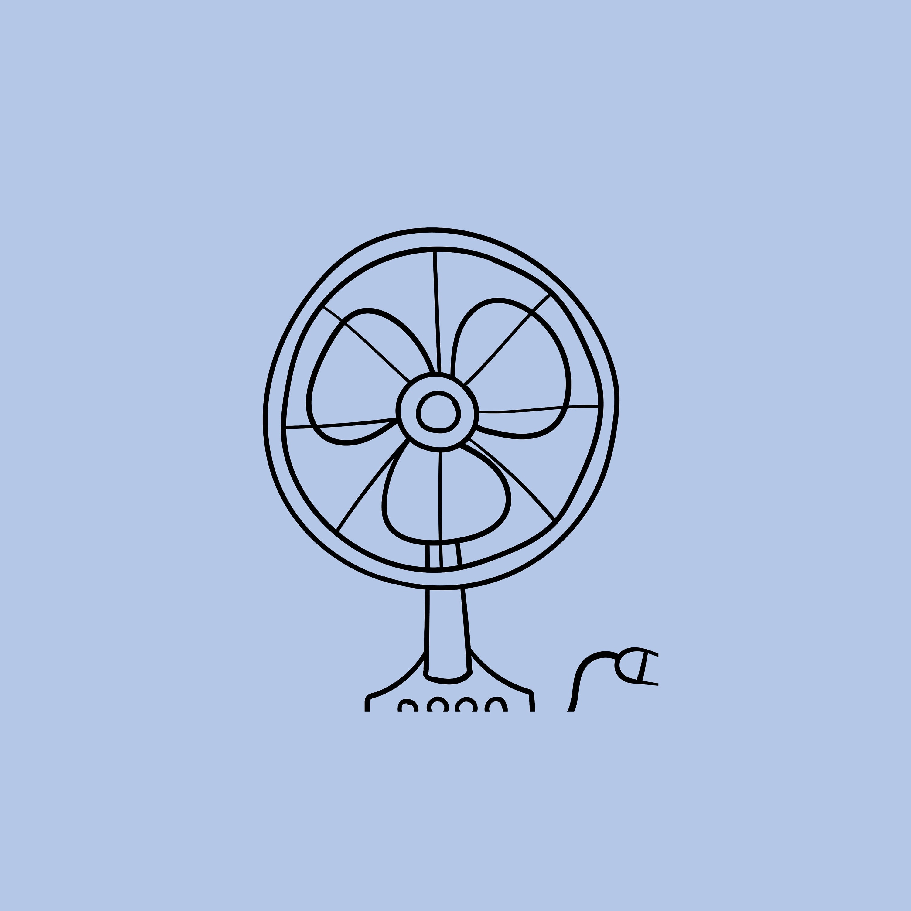 Table Fan SVG Bundle \ Fan SVG \ Fan Clipart \ Desktop Desk Table Fan ...