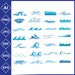 Wave Bundle Svg \ Wave Cut File \ Water Cut File \ Sea Wave \ Ocean ...