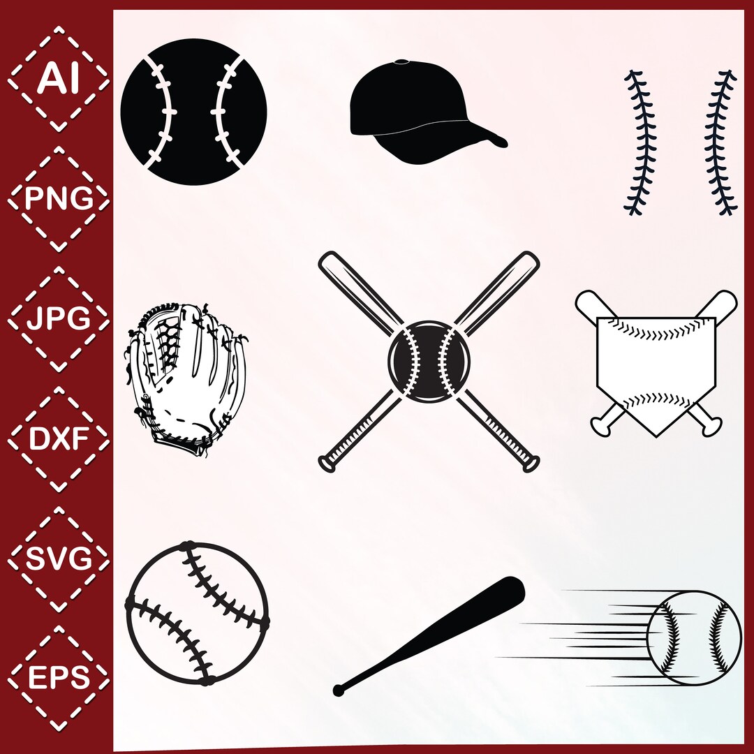 Baseball SVG Bundle \ Softball SVG \ Baseball Clipart \ Baseball Cut ...