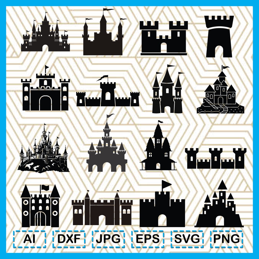 Castle SVG Bundle \ Castle Cut File \ Castle Clip Art \ Castle SVG ...