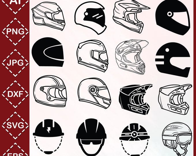 Motorcycle Helmet SVG, Motorcycle Svg, Bike Helmet Svg, Biker Svg ...