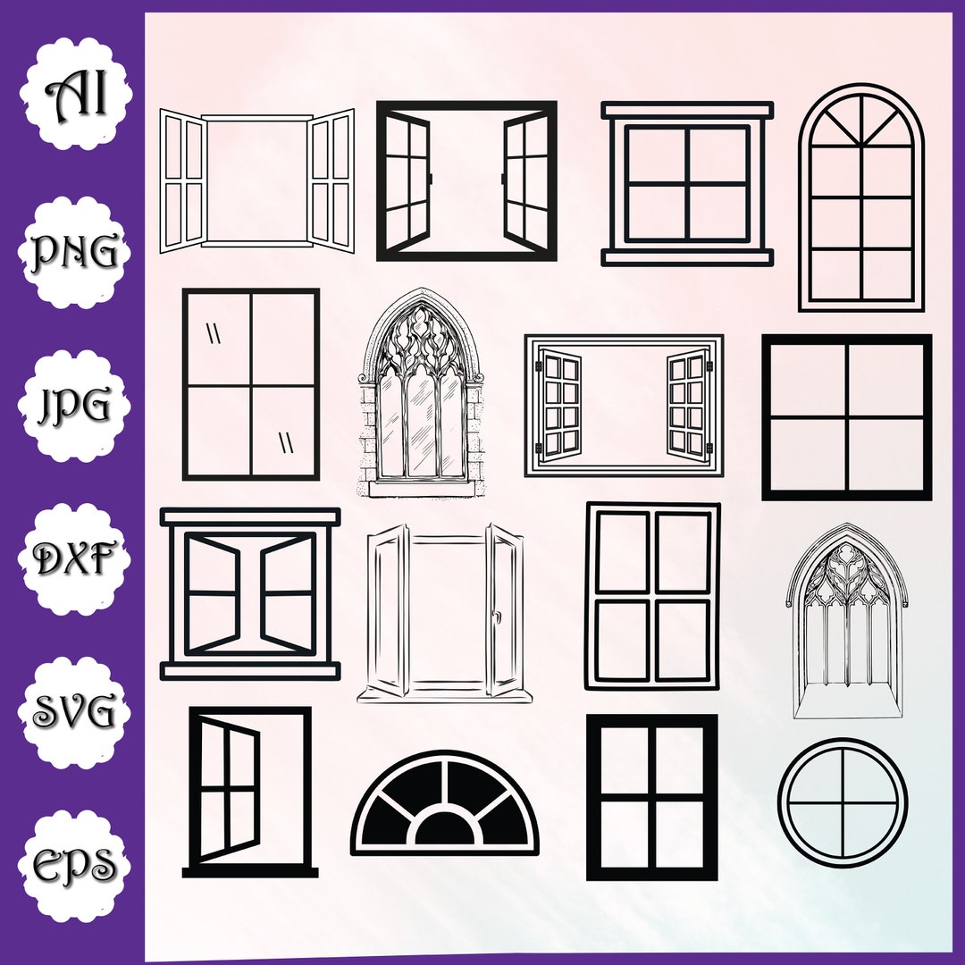 Window SVG Bundle \ Window Cut Files \ Open Window Svg \ Window SVG ...
