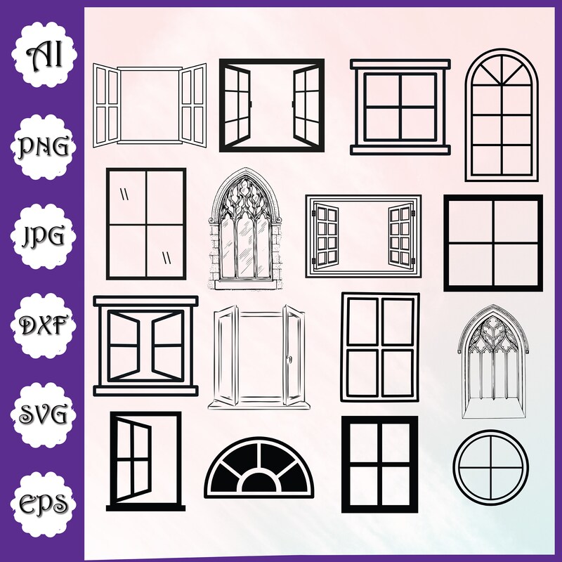 Window Svg - Etsy