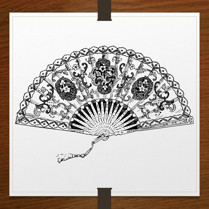 Hand Fan SVG Bundle \ Hand Fan Cut Files \ Fan Clipart \ Hand Fan Svg ...