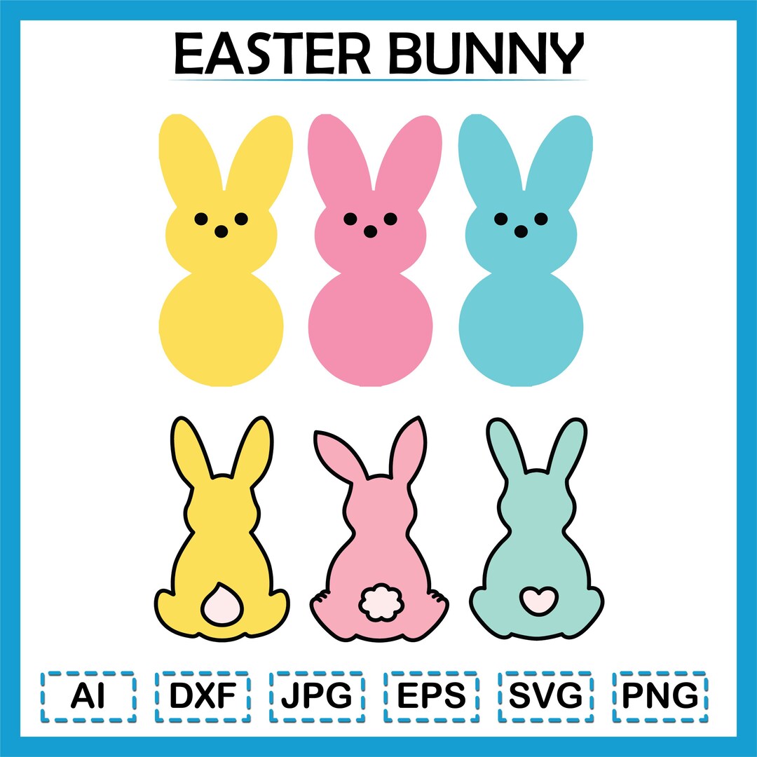 Easter Bunny Bundle - Easter Bunny Svg - Happy Easter Svg - Bunny ...