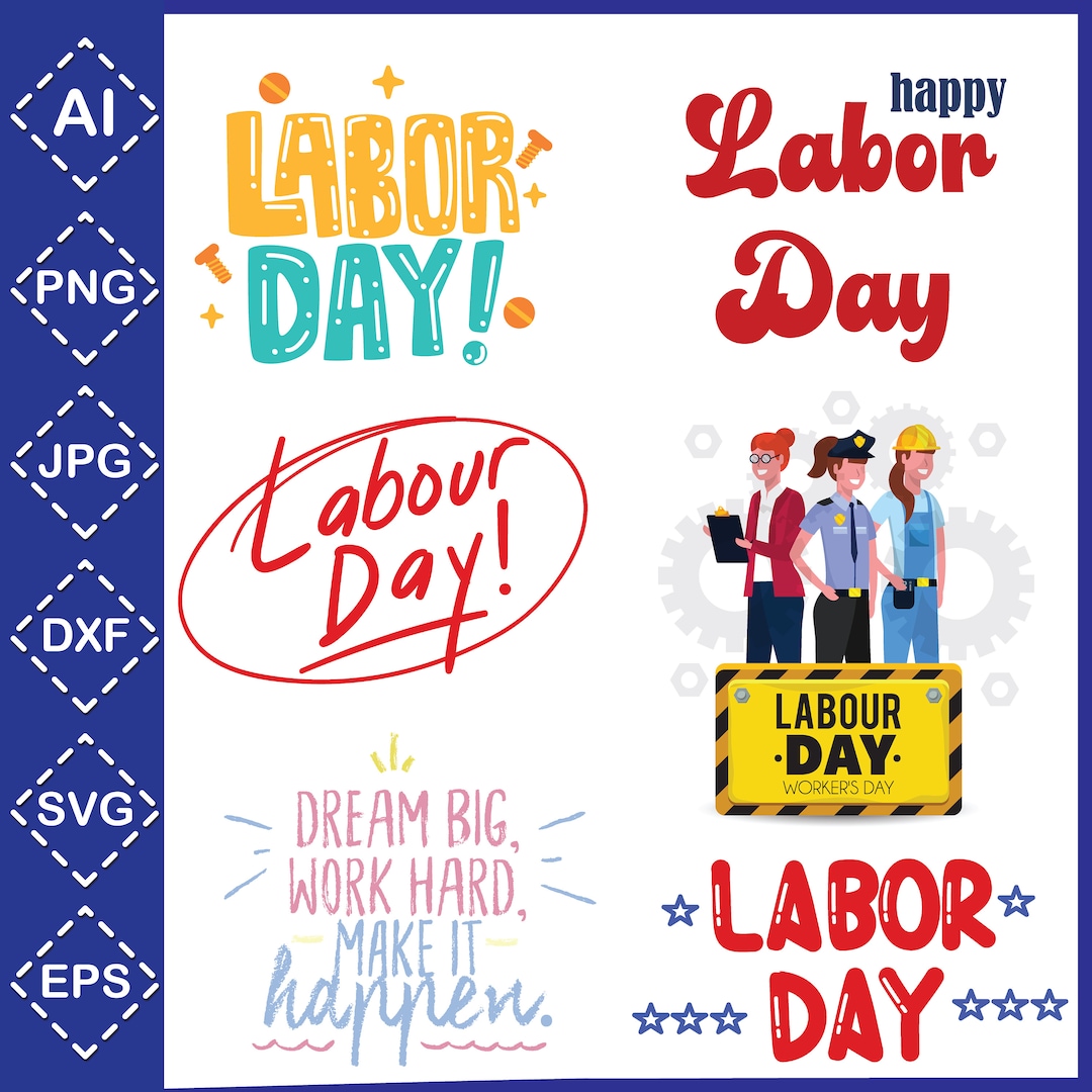 Labor Day Bundle SVG, Labor Day Gift, Happy Labor Day, Labor Day Design ...