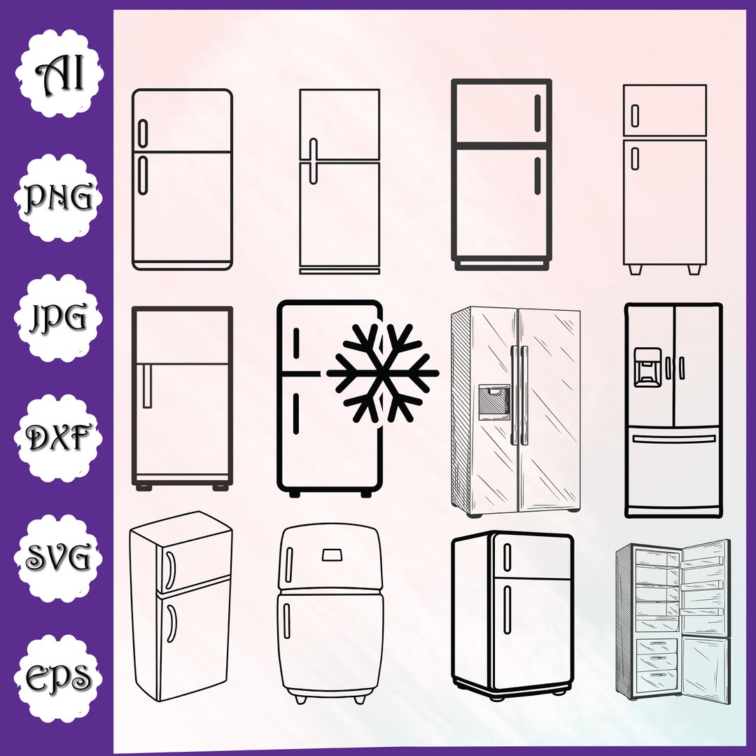 Fridge Svg Bundle \ Fridge Svg \ Fridge Clipart \ Fridge Cut Files ...