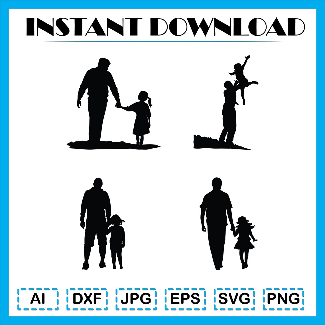 Dad and Daughter Svg - Best Dad Svg - Daughter Svg - Father Daughter ...