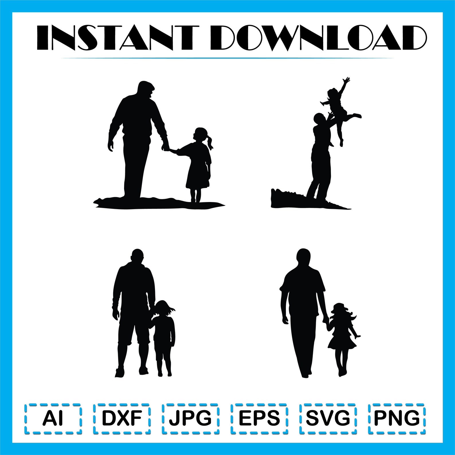 Dad and Daughter Svg - Best Dad Svg - Daughter Svg - Father Daughter ...