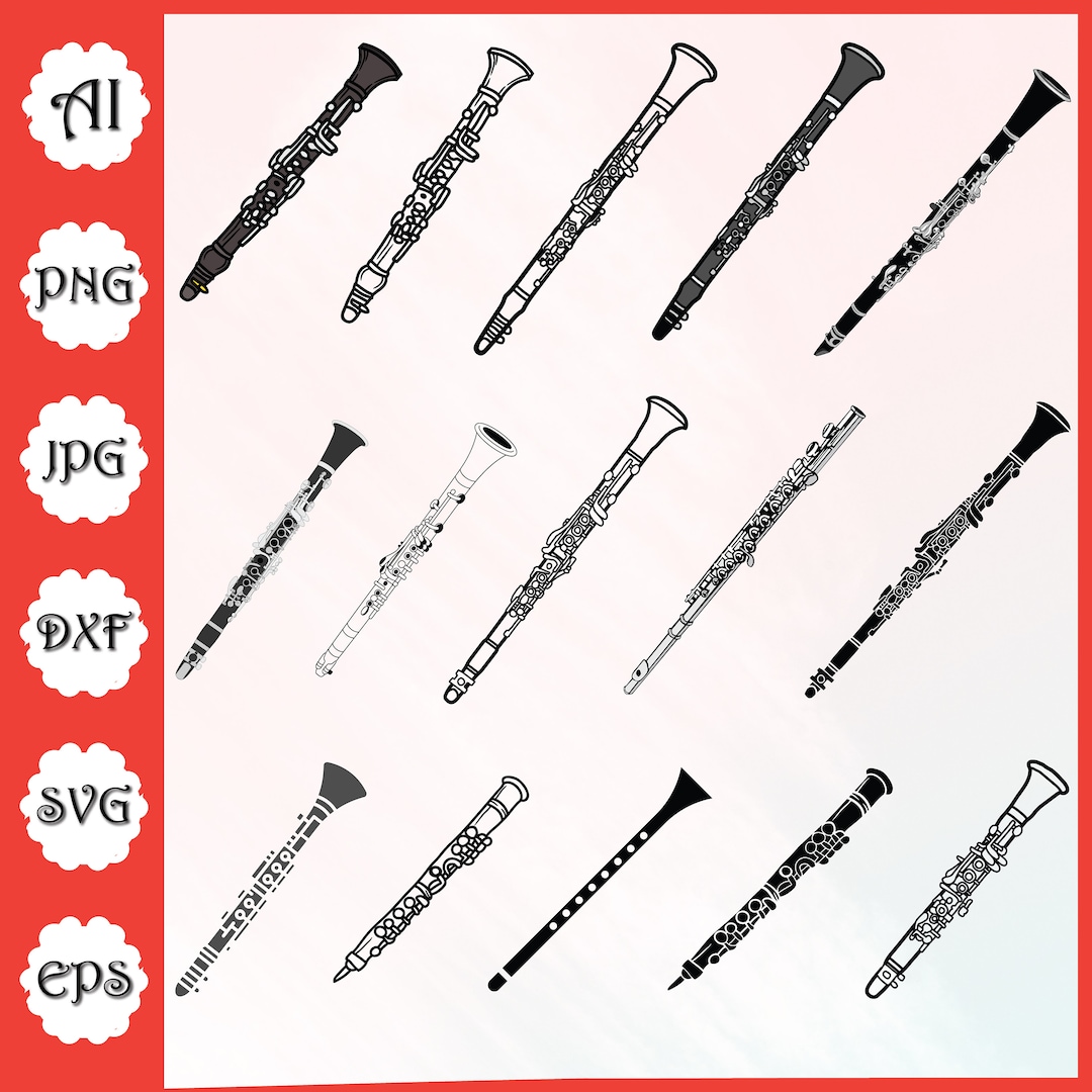 Clarinet SVG Bundle \ Clarinet SVG \ Clarinet Png \ Clarinet Clipart ...
