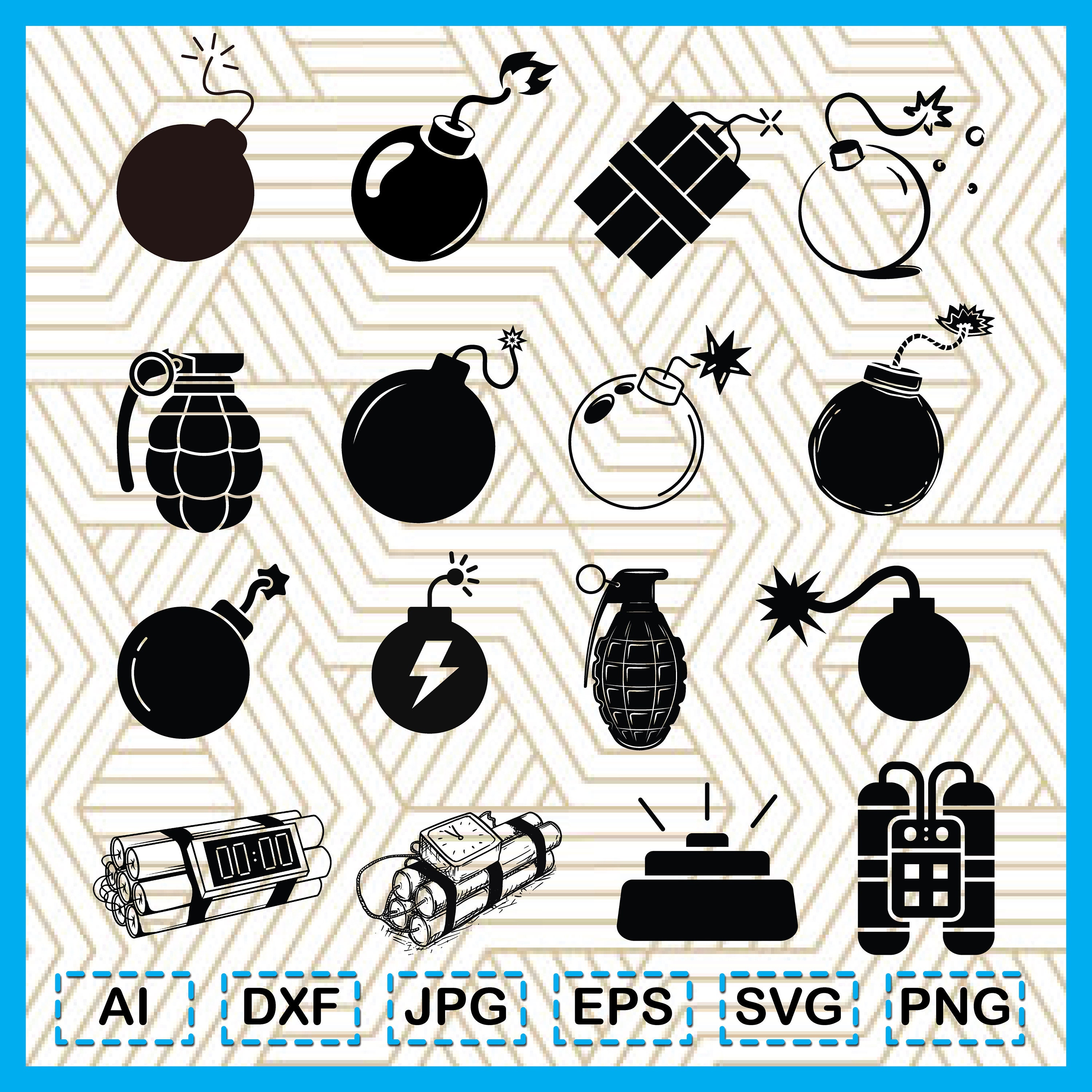 Bomb Svg Bundle \ Bomb Cut Files \ Bomb SVG \ Bomb Cricut \ Grenade Svg ...