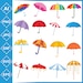 Umbrella SVG Bundle \ Umbrella Clipart \ Umbrella Cut Files \ Umbrella ...