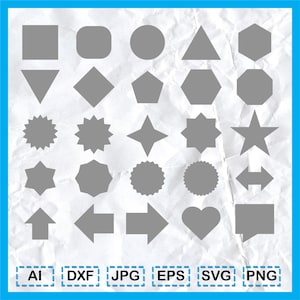 Basic Shape Bundle /geometric Shapes Svg \basic Shapes Clipart ...